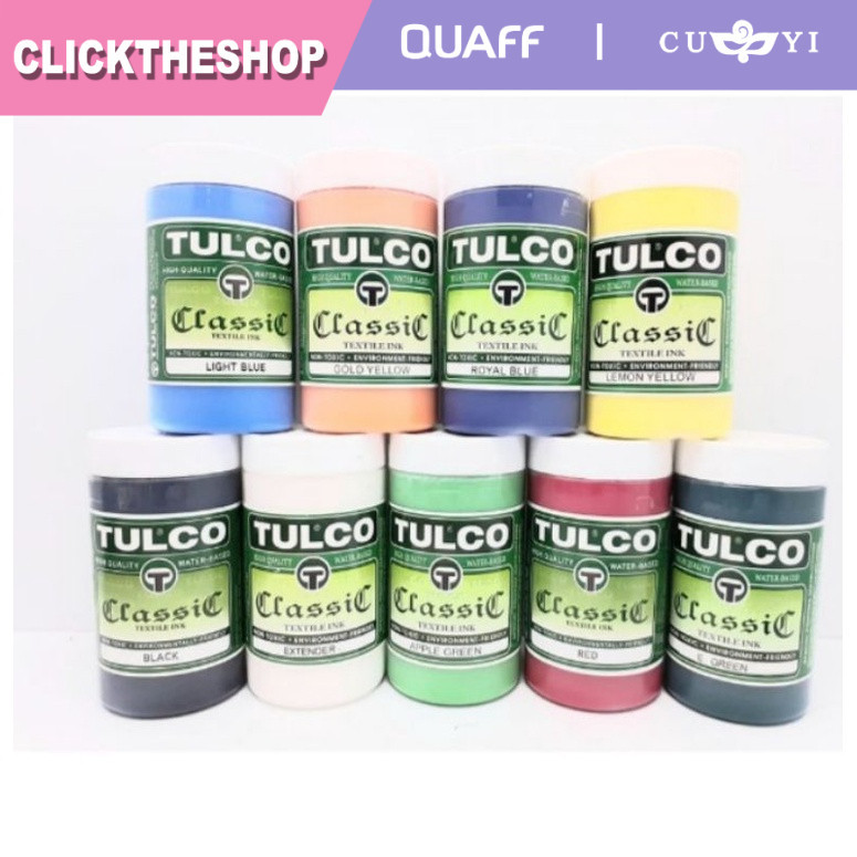 [250G] Tulco Classic (Assorted Colors) Water Based Paint Silk Screen ...
