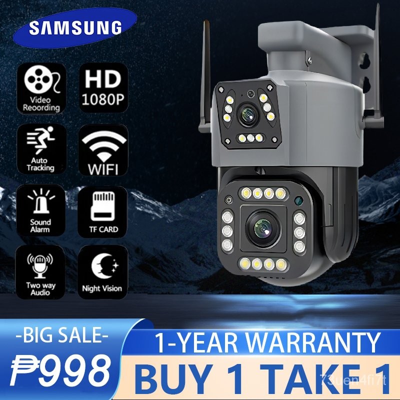 BUY 1 TAKE 1 V380 Pro CCTV Camera Dual Lens 4K HD Wireless Wifi Outdoor Waterproof Smart ...