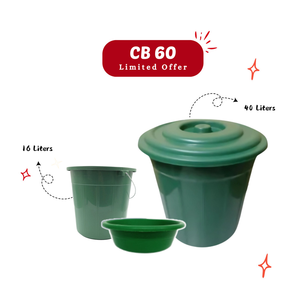 SP Happy Plastic Christmas Drum, Small Basin, and Pail Bundle CB60 | Shopee Philippines