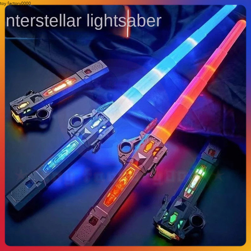 Star Wars Lightsaber Sound Effect Flash Stick Laser Double Sword Toy ...