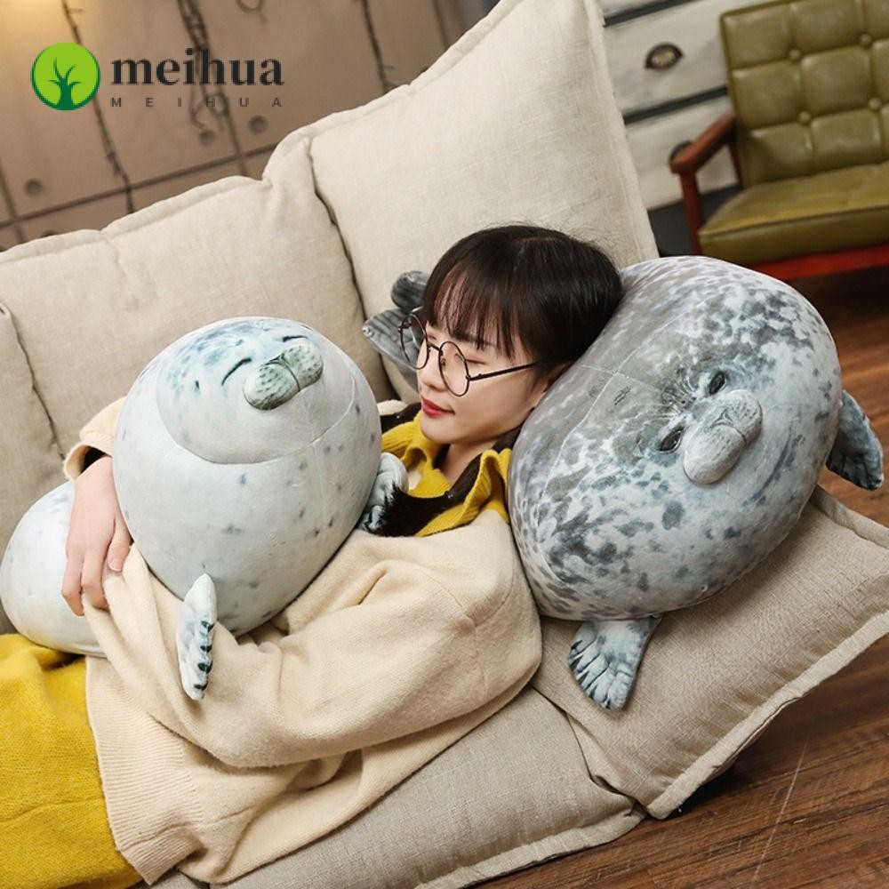 MEIHUA Blob Seal Pillow, Soft Cute Seal Plush Toys, Trendy Large Chubby ...