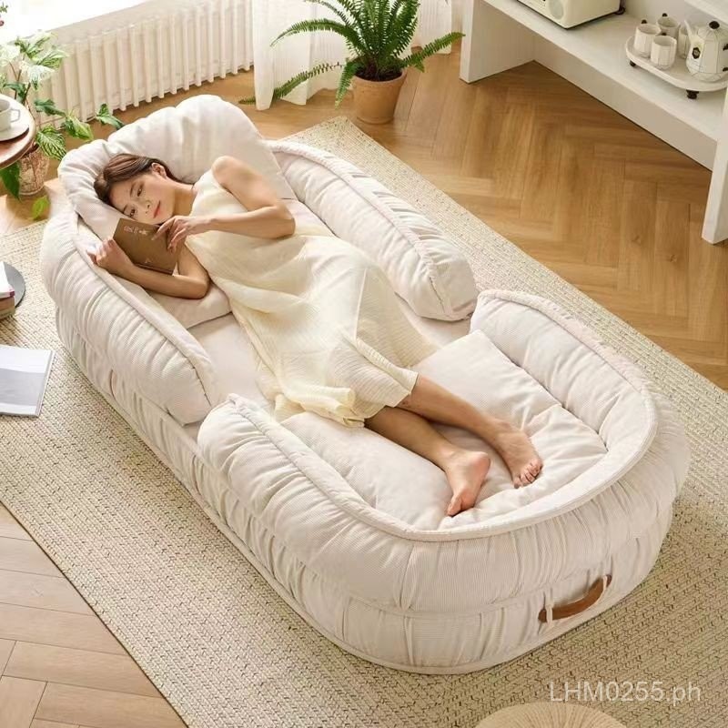 Folding Reclining Sofa Bed Single Balcony Lazy Sofa Tatami Nap Dog Bed ...