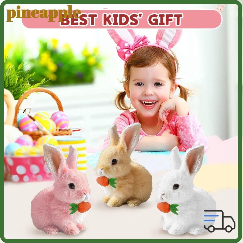 PEAPLE Easter Plush Electric Rabbit, with Sounds and Movements Plush ...
