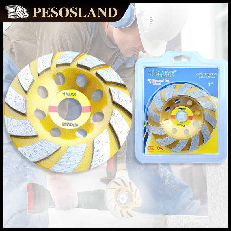 4In 100mm Diamond Cup Wheel Concrete Grinding Disc Heavy Duty Diamond ...