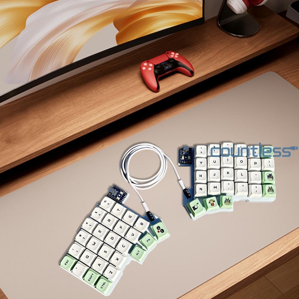 Split Keyboard Wired Ergonomics Keyboard Hot Swap Split-layout Keyboard ...