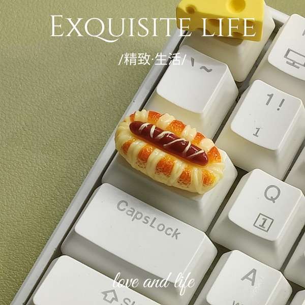 keycaps keycaps custom Free Shipping Hot Dog Keycap Unique Food ...