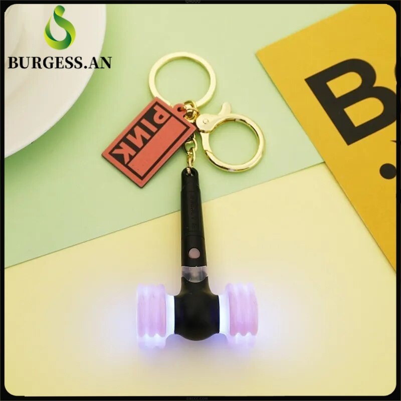 Kpop Black Pink Lightstick Version 2 Mini Light Stick Keychain 10 Colos ...