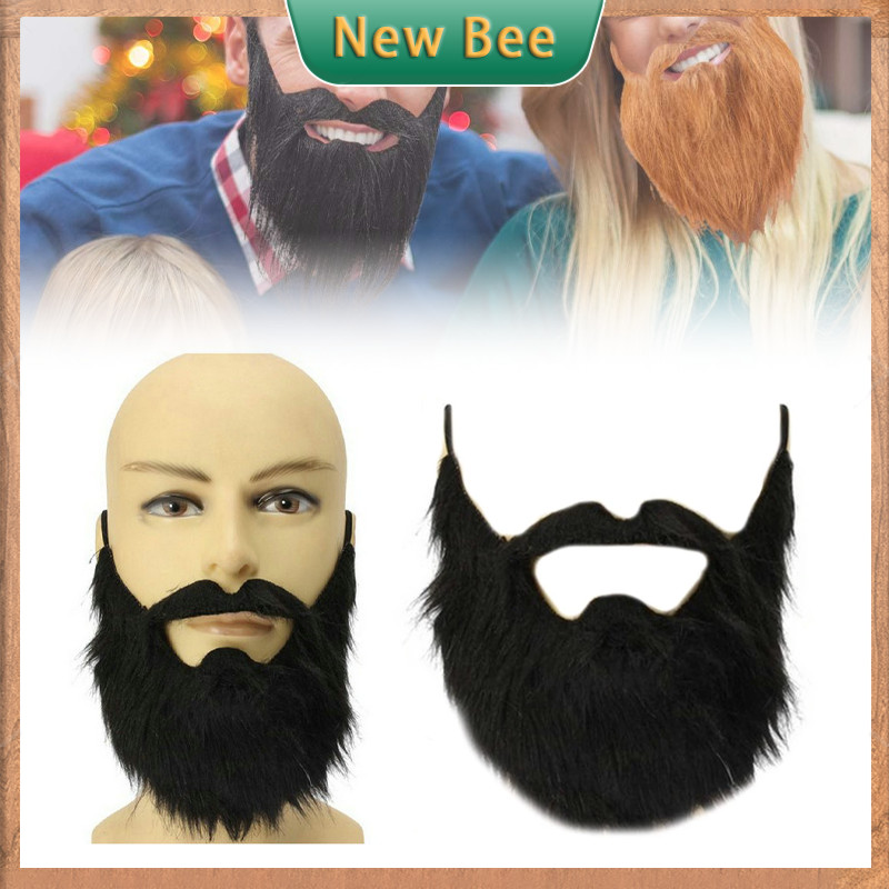 Black Fake Beard Halloween Party Fake Beards Pirate Beard Man Stage ...