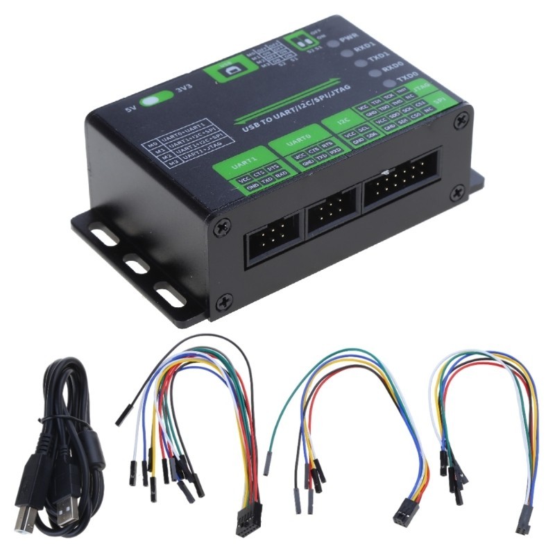 MIS USB To UART I2C SPI JTAG Converter Support USB to 2CH UART USB to 1CH UART | Shopee Philippines