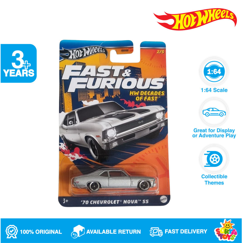 Hotwheels Fast & Forius Hw Decades Of Fast 70 Chevrolet Nova SS ...