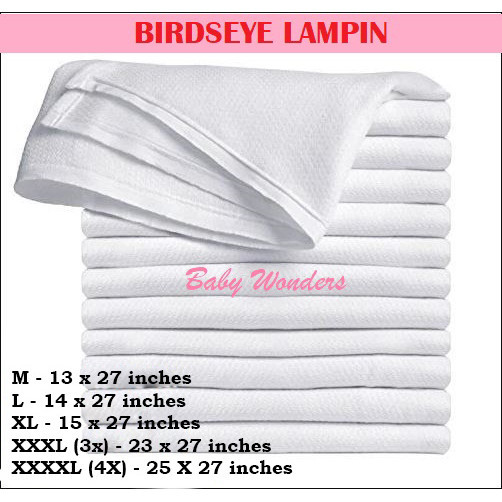 12pcs or 6pcs Baby Cloth Diaper Birdseye Cotton Lampin M L XL Super ...