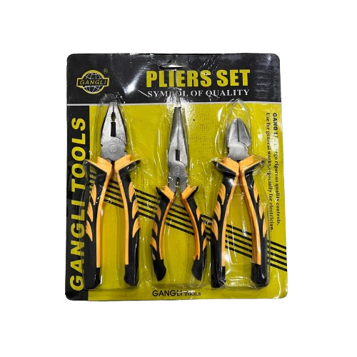 Arrow 3Pcs Pliers Set Cutter / Long Nose / Combination | Shopee Philippines