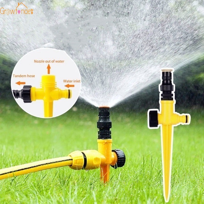 Adjustable 360 Degree Needle Garden Sprinkler Rotation Watering System ...
