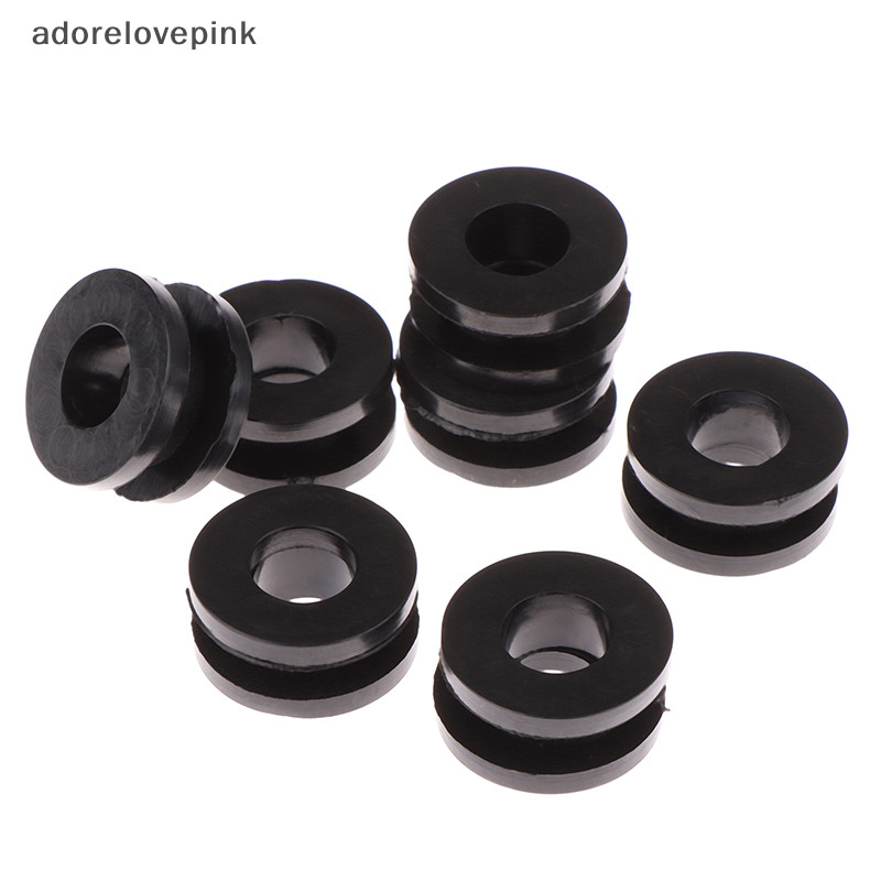 adorelovepink 10Pcs Black Motorcycle Side Cover Rubber Grommets Gasket ...