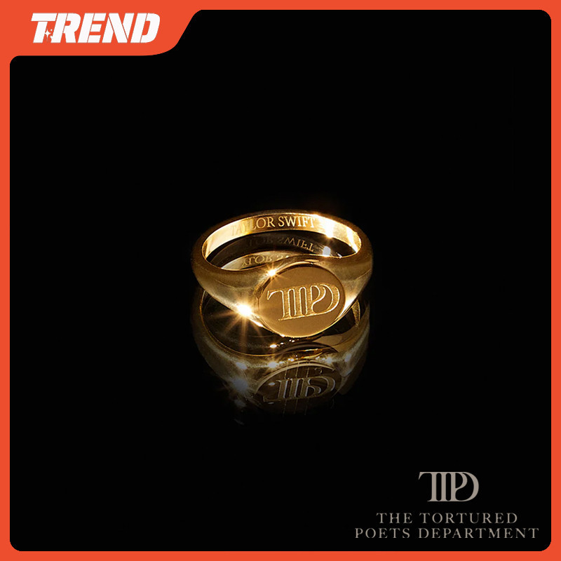 TAYLOR SWIFT TTPD MERCH RING THE TORTURED POETS DEPARTMENT RING MEN'S ...