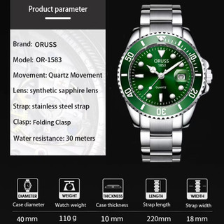 [Gift][With Box]ORUSS Original Brand Business Luxury Stainless Steel ...