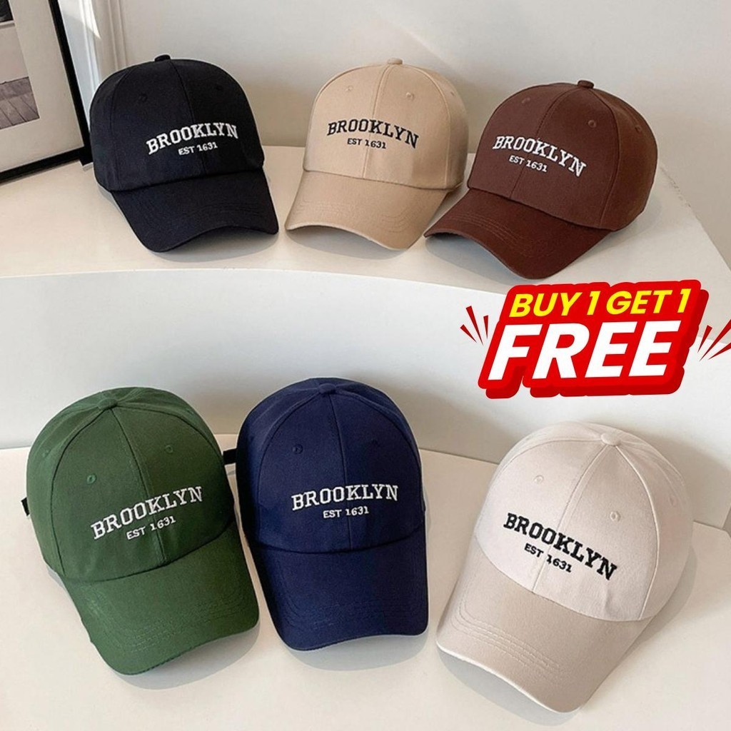 B1T1 Brooklyn Baseball Cap Unisex Korean Fashion Baseball Cap For Men ...