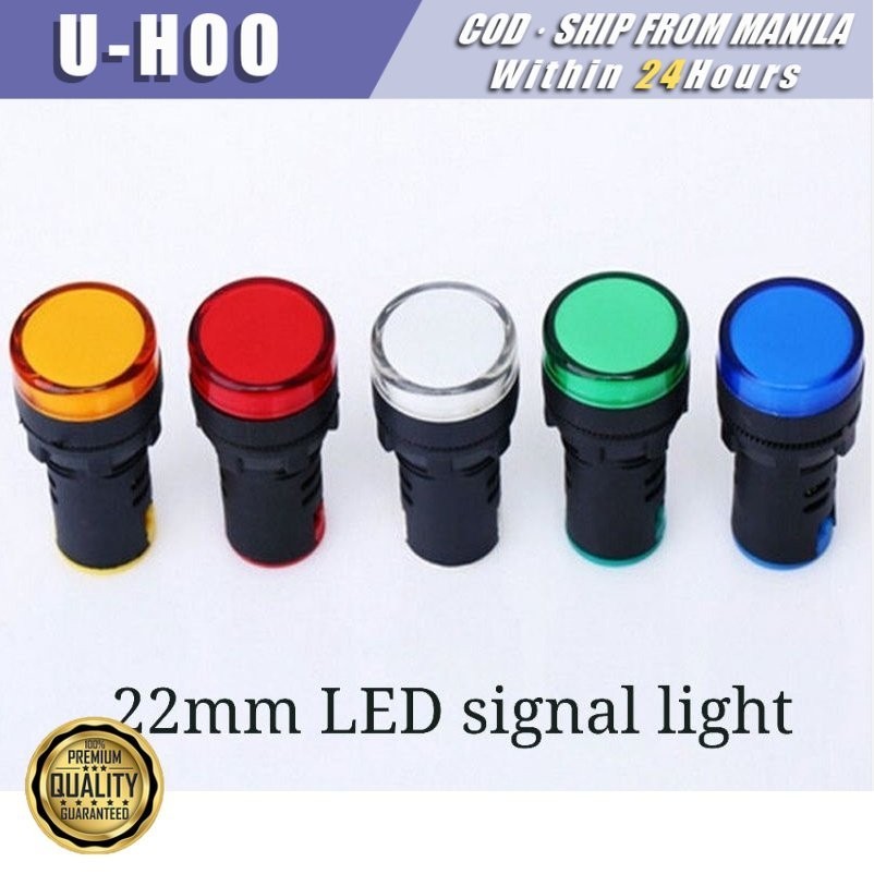 10Pcs /Set 24V/220V LED Pilot Light Pilot Panel Indicator Lamp Signal ...