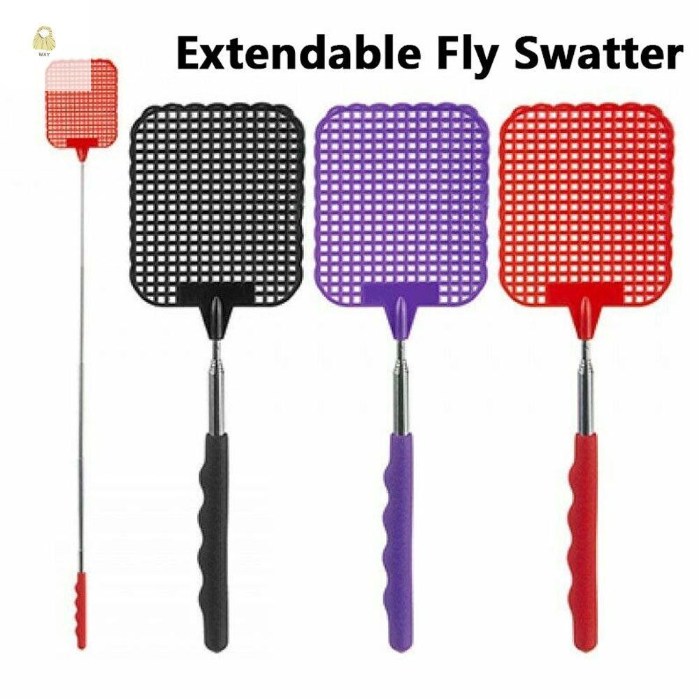 WAY Fly Swatter Lightweight Plastic Insect Wasps Extendable Pest ...