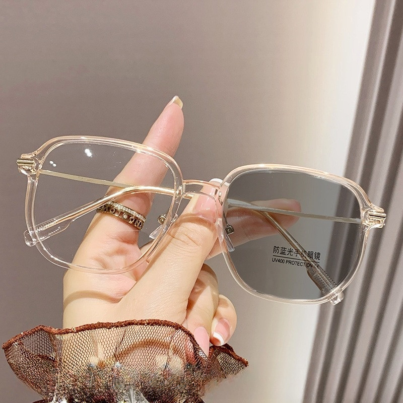 (-0~-400)Photochromic Myopia glasses, photosensitive color changing glasses, finished male and ...