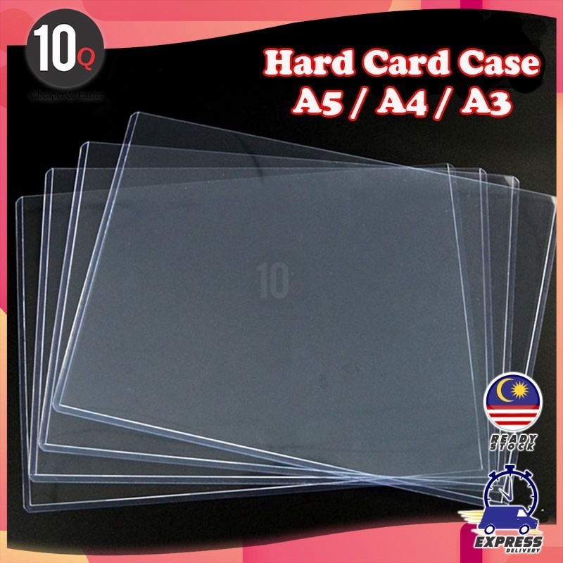 10Q Hard Card Case A4 High Transparency A5 A3 File Folder Organizer ...