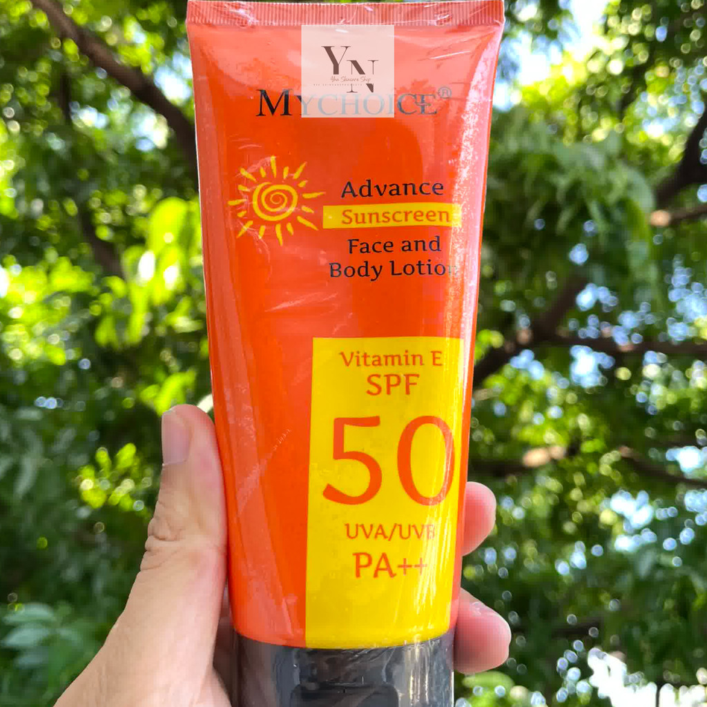 MY CHOICE ADVANCE SUNSCREEN FACE AND BODY LOTION WITH VITAMIN E SPF 50 ...