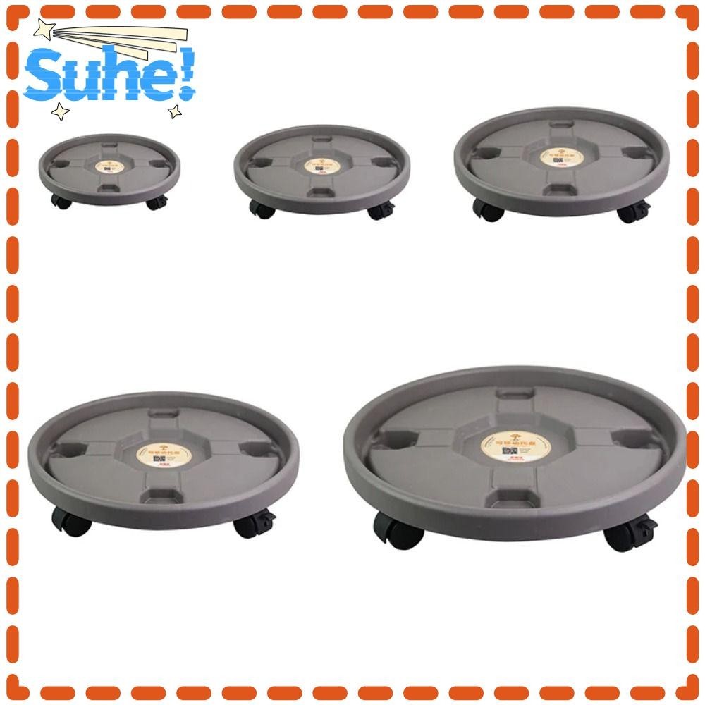 HI-SUHE Flower Pot Wheels, Round Movable Flower Pot Stand, with Water ...