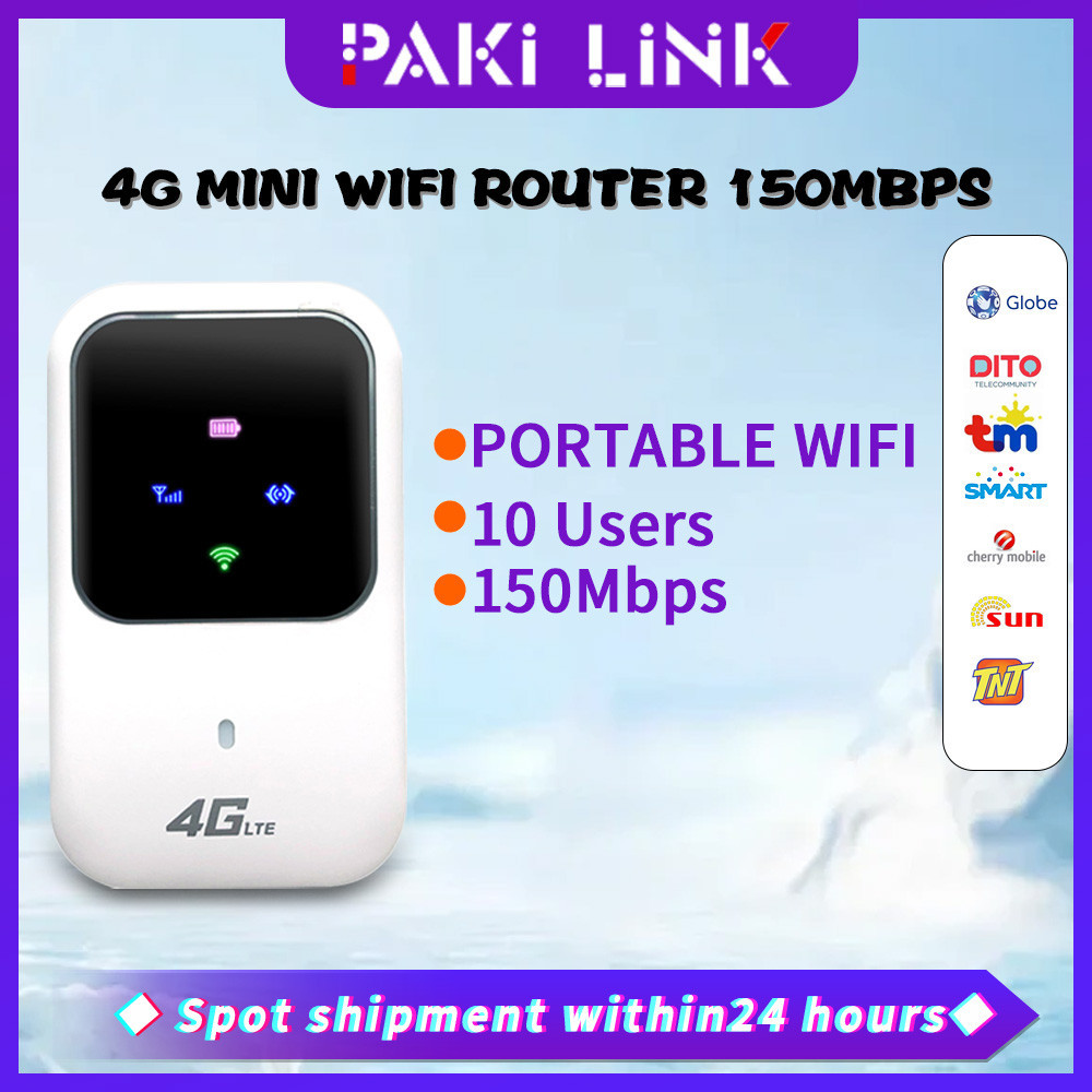 Ultra Compact Pocket Sized WiFi Modem 4G LTE Hotspot Router for On The ...
