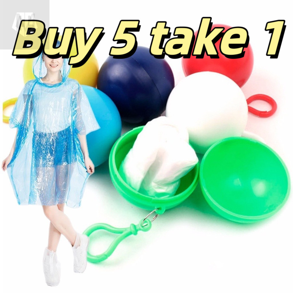 M-PH Emergency Raincoat Keychain Portable Raincoat Disposable Rain Coat ...