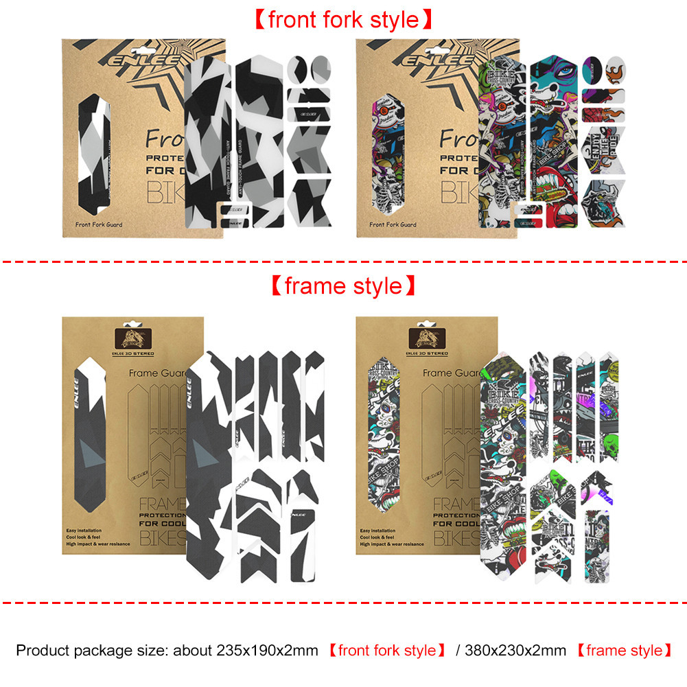 MTB Bicycle Front Fork Frame Guard Stickers Scratch-Resistant Reusable ...