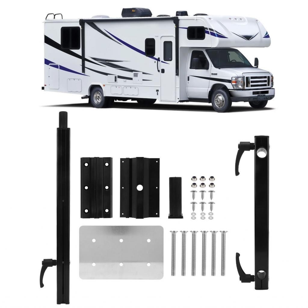 Rubikcube RV Table Leg Base Mount Bracket Black Coating Lightweight 360 ...