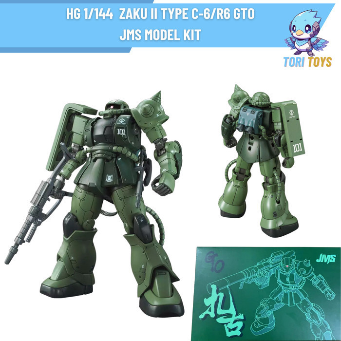 Hg 1/144 Zaku II Green Type C6 R6 GTO JMS robot Kit Model | Shopee Philippines