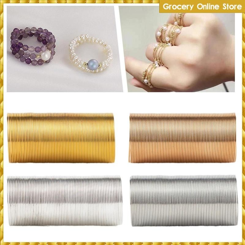[Wishshopelxl] Memory Wire for Jewelry Making, 50 Loops, Jewelry Wire ...