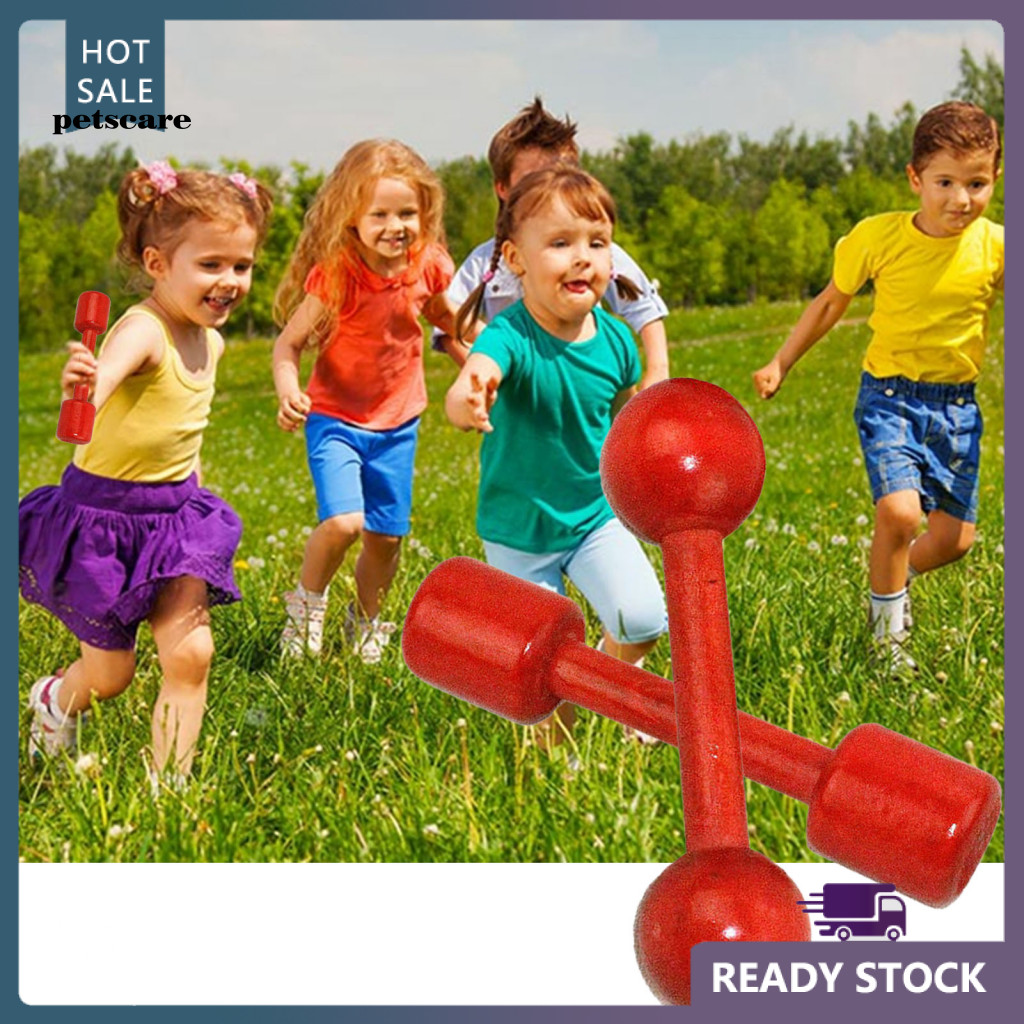 QCA Comfortable Grip Round Square Head Children Fitness Dumbbell Smooth ...