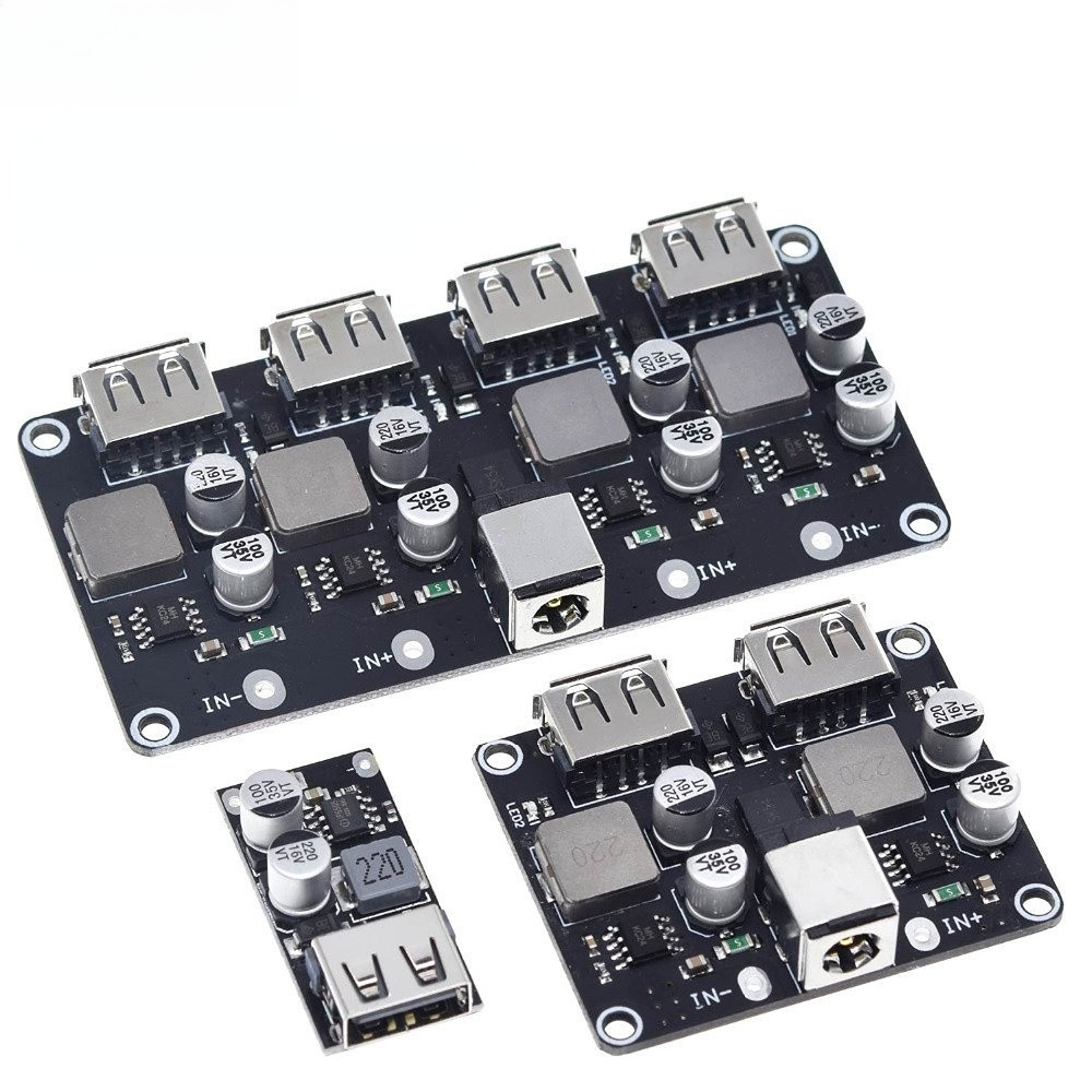 USB QC3.0 QC2.0 USB DC-DC Buck Converter Charging Step Down Module 6-32V 9V 12V 24V to Fast ...
