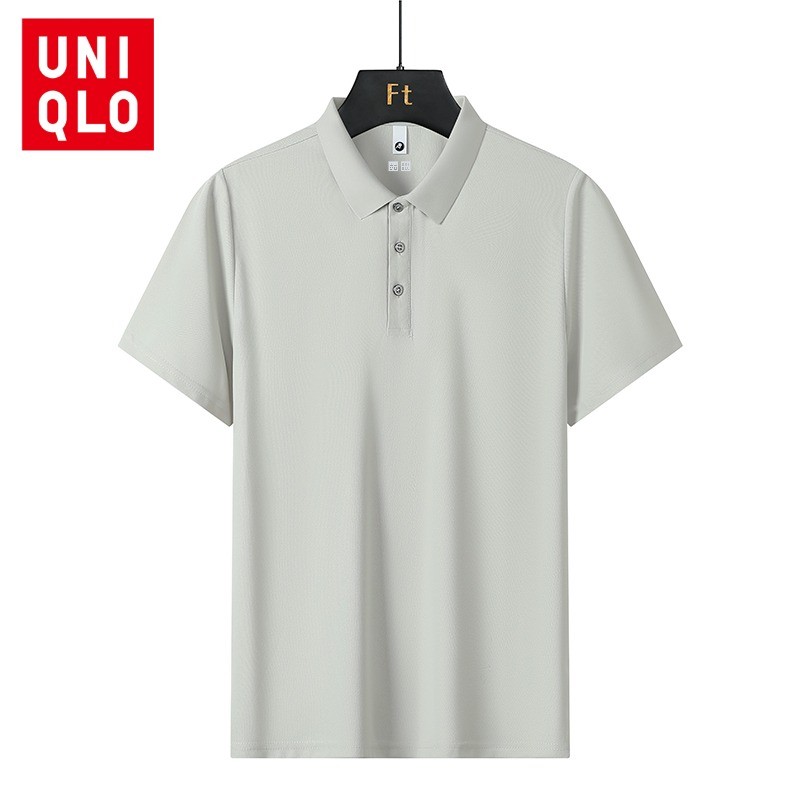 Uniqlo Outdoor recreational sports M-5XL men's roll-neck polo shirt ...