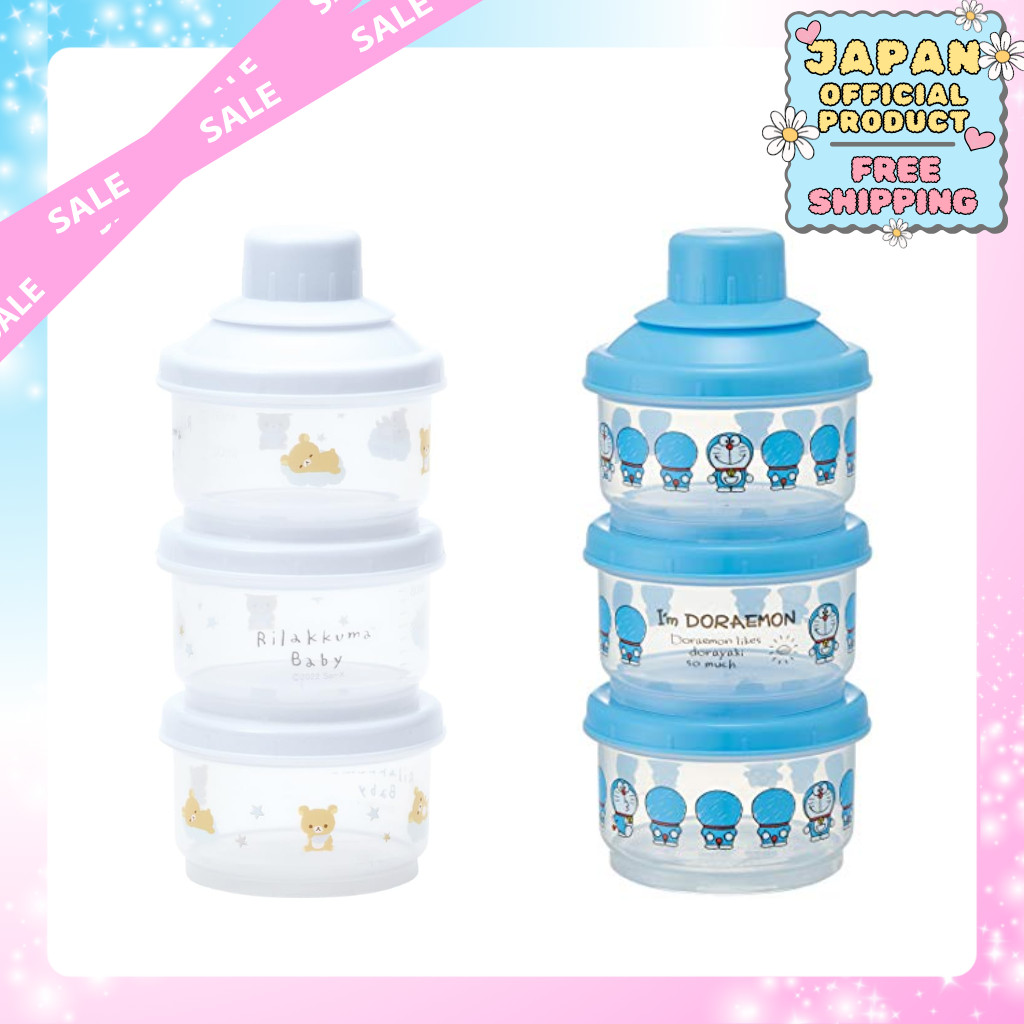 Skater Milk Powder Container 100ml Set of 3 Rilakkuma Doraemon｜Japan ...