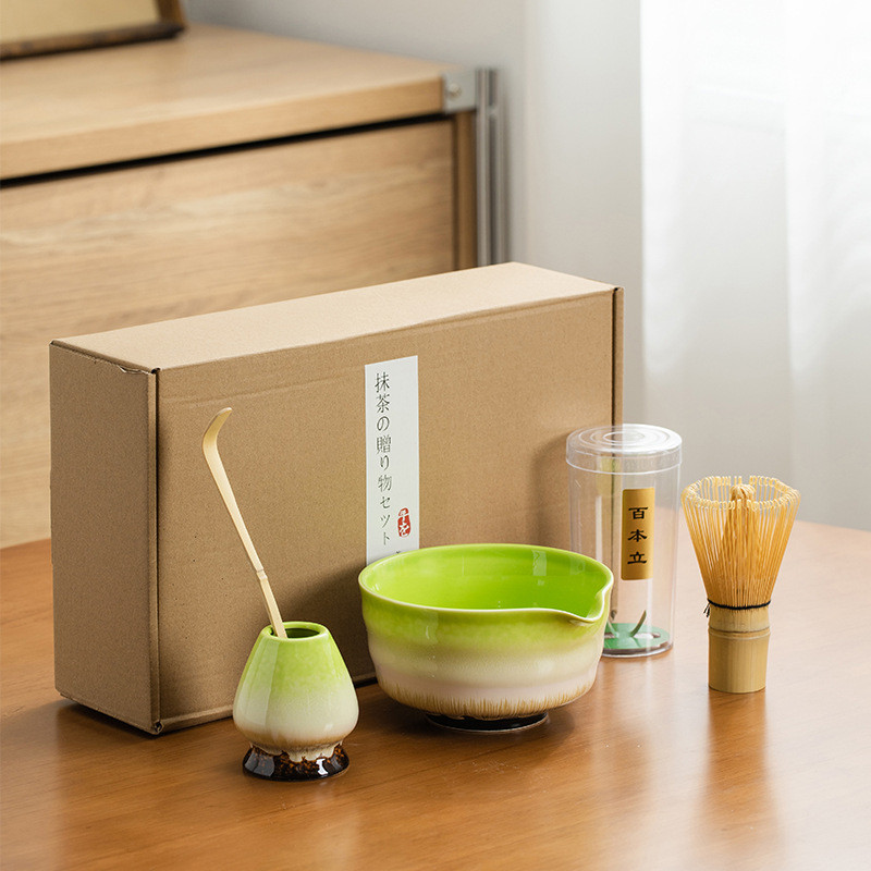 Matcha Bowl Tea Shaker Stand Matcha Brush Baibenli Japanese Matcha Tea ...