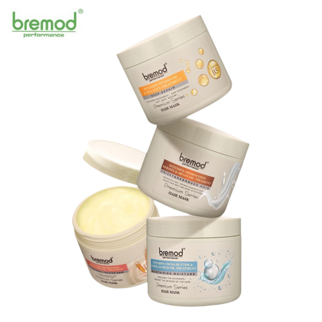 Bremod Hair mask Premium Intensive Cocoa Butter anti-fall flat hair ...
