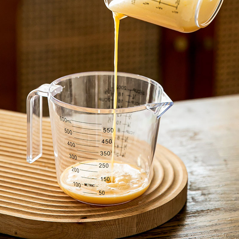 Measuring Cup Baking Tool Plastic Milliliter with Scale Transparent Egg ...