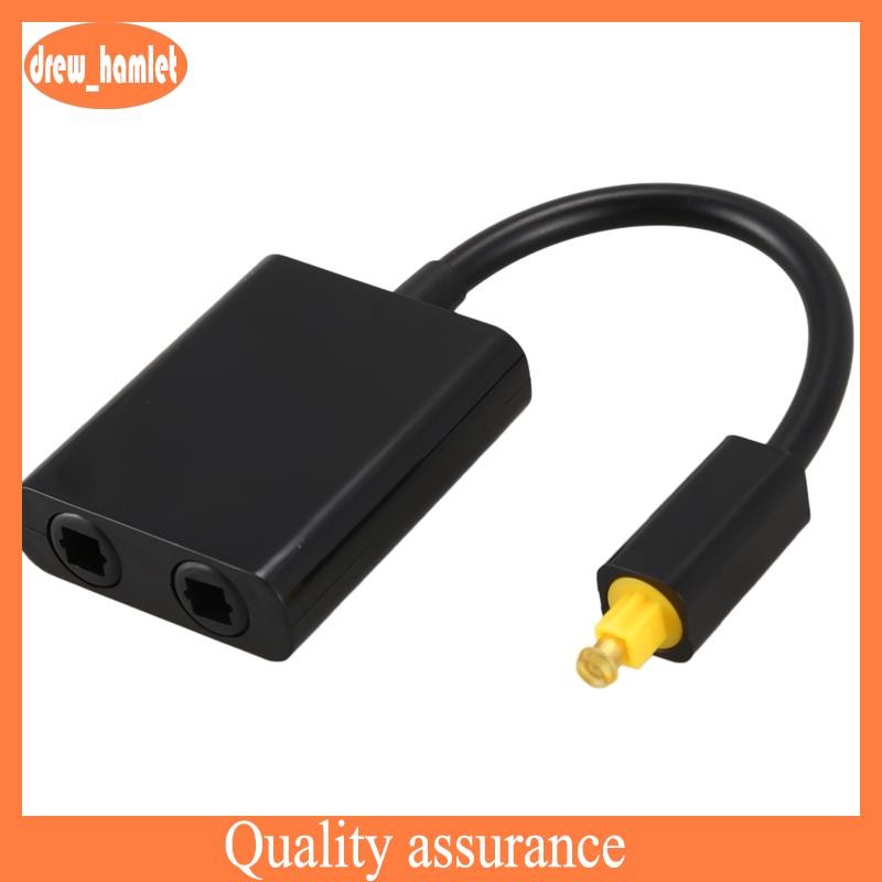 Digital SPDIF Optical Audio Splitter 2 Way Toslink Splitter Adapter 1 ...