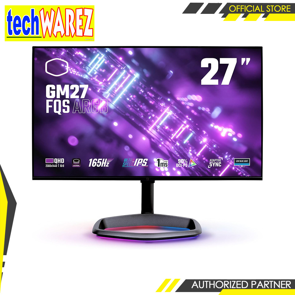 Cooler Master GM27-FQS ARGB Monitor - 27-inch QHD 1440p IPS Panel 165Hz ...