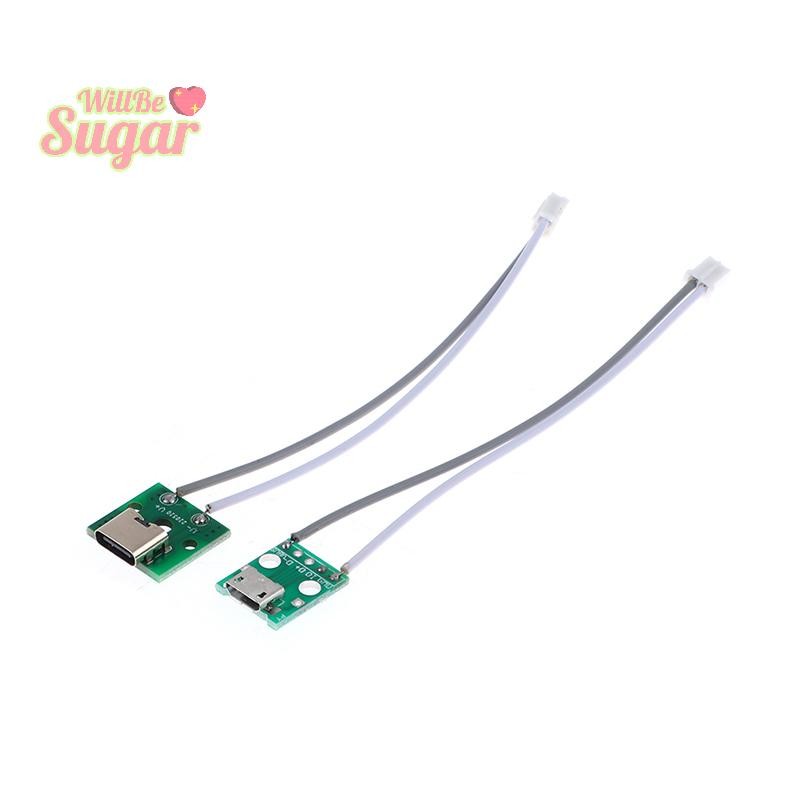 [WillBesugarP] Type-C Micro USB To DIP Adapter Female Connector B Type ...