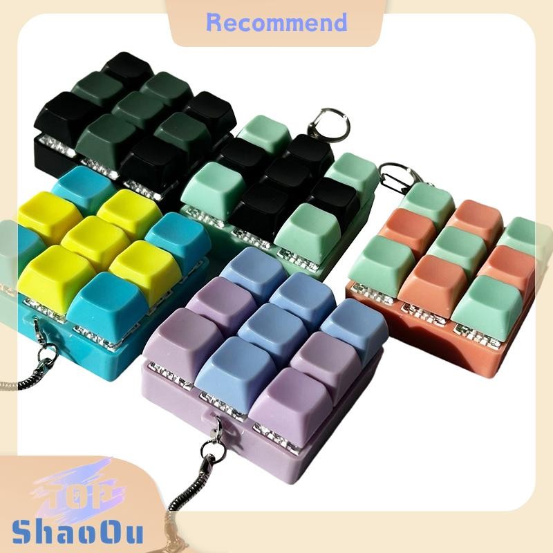 ShaOu 9 Keys Mechanical Keyboard Axis Tester DIY Fidget Button Keycap ...