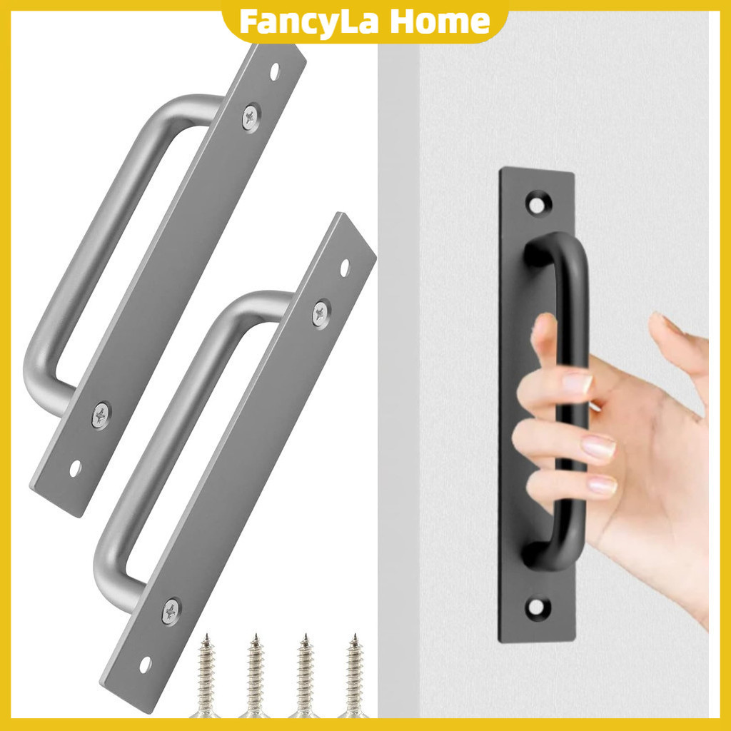 Barn Door Handles, Aluminum Alloy Door Handles Sliding 5" Hole Center ...