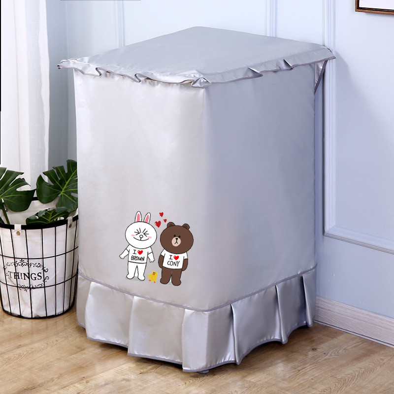 Washing Machine Cover Waterproof Sunproof Dustproof Universal for Haier Midea Little Swan ...