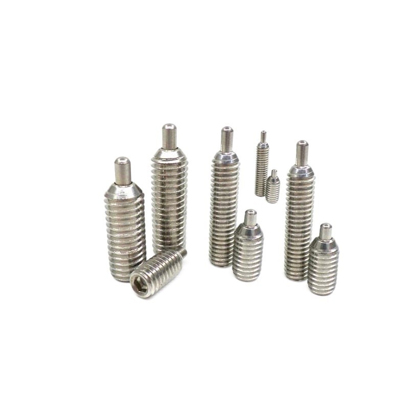 Stainless steel column head positioning plunger screw spring ball head ...