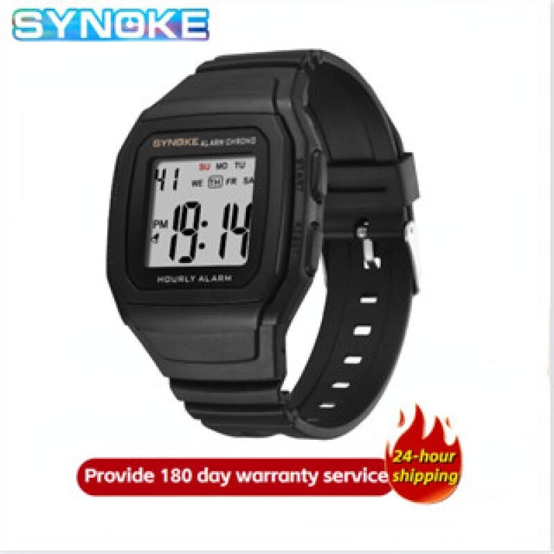 SYNOKE Men Wrist Watch 12/24 Hour Multifunction Electronic Digital ...