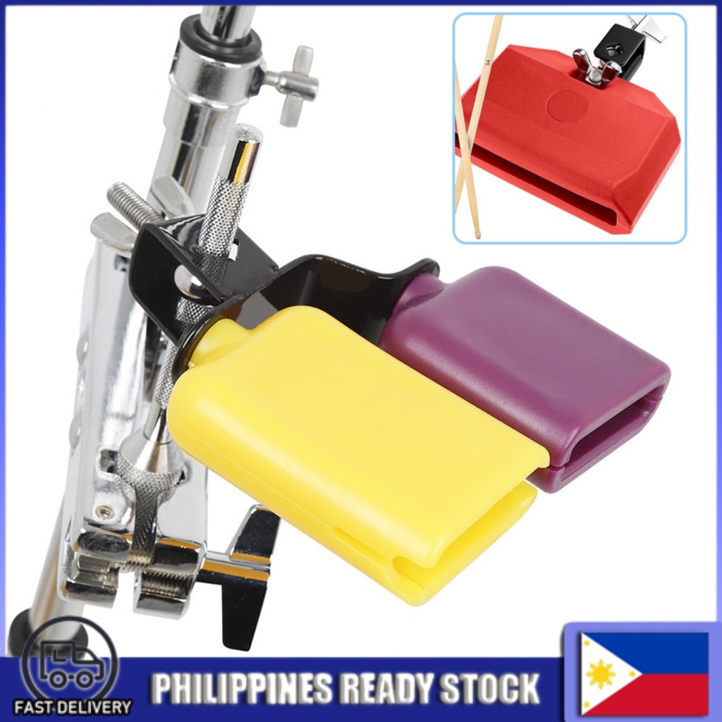Plastic Musical Percussion Block Jam Drum Block Blue Red | Shopee ...