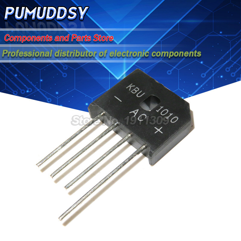 10pcs KBU1010 KBU-1010 ZIP4 10A 1000V Diode Bridge Rectifier New ...